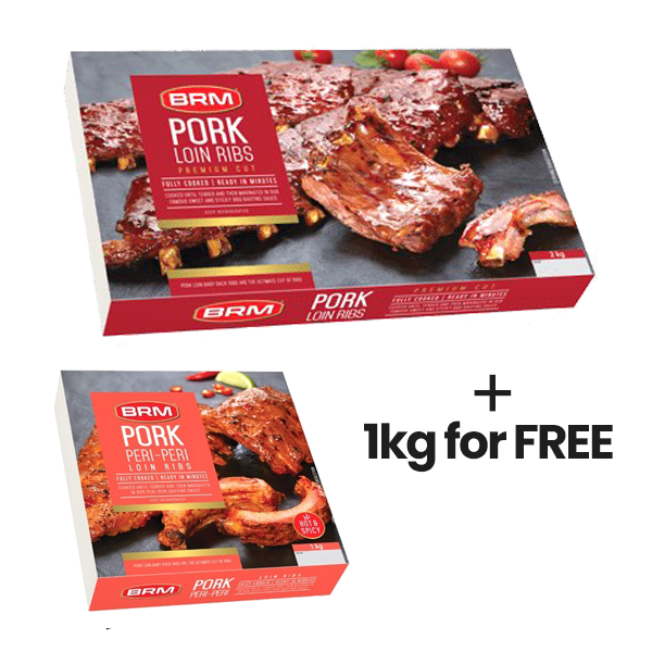 2kg Pork Loin + 1kg Peri-Peri Ribs for free - BRM Shop